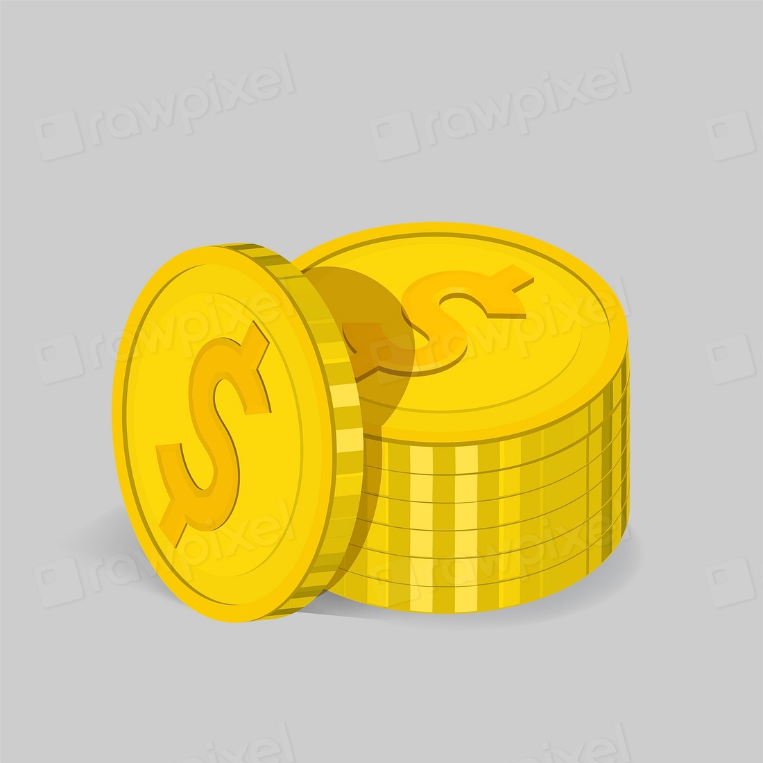 Vector of coins stack icon | Premium Vector - rawpixel