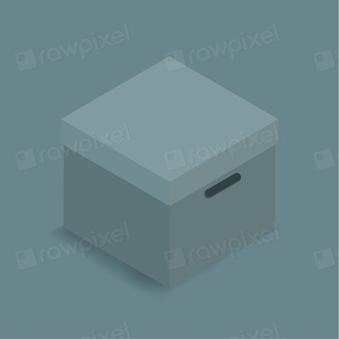 Vector 3D container box icon | Premium Vector - rawpixel