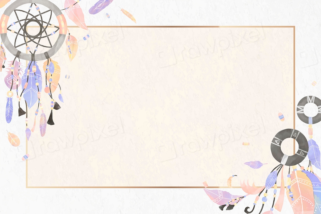 Boho dream catcher border vector | Premium Vector - rawpixel