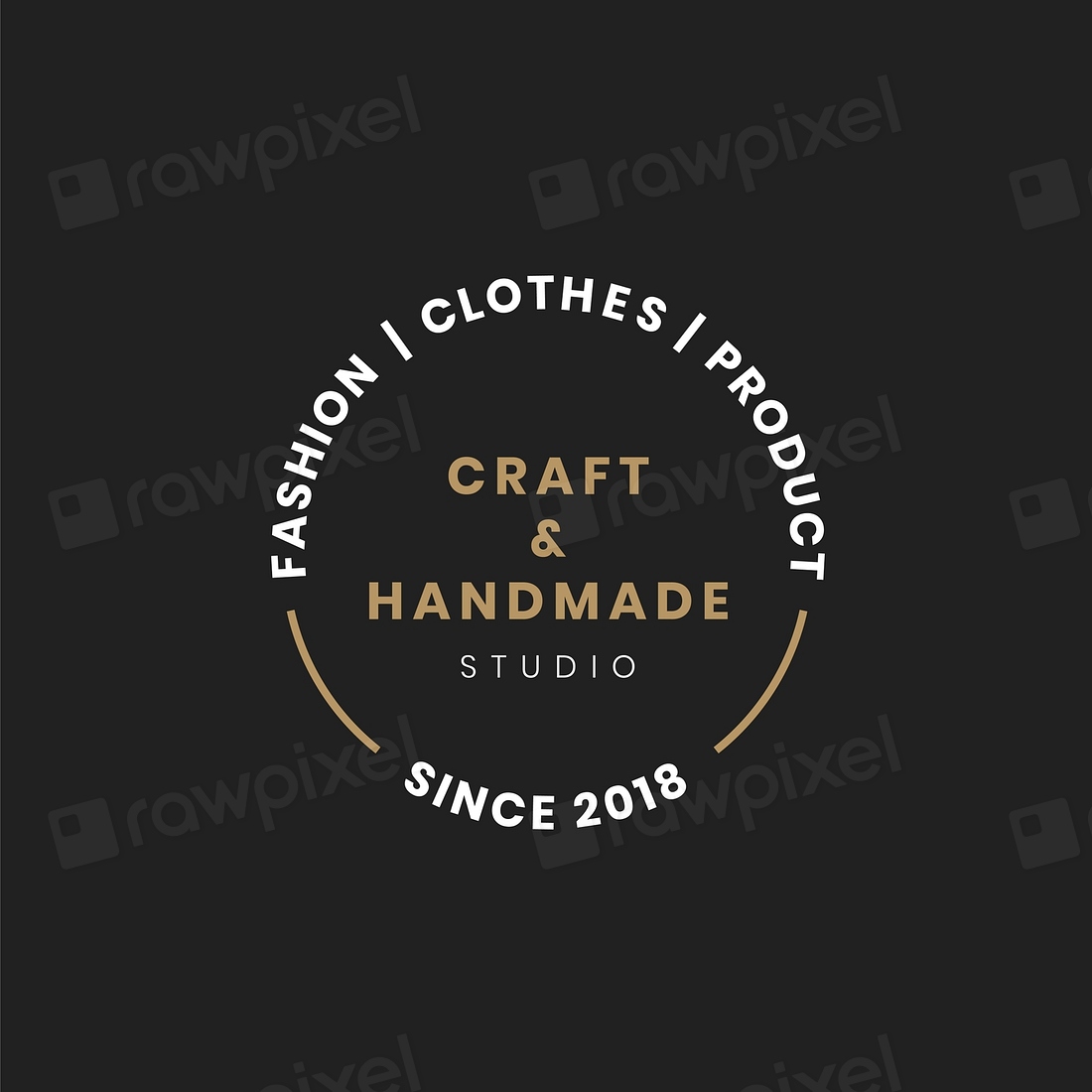 Handmade crafts logo badge design | Premium Vector - rawpixel