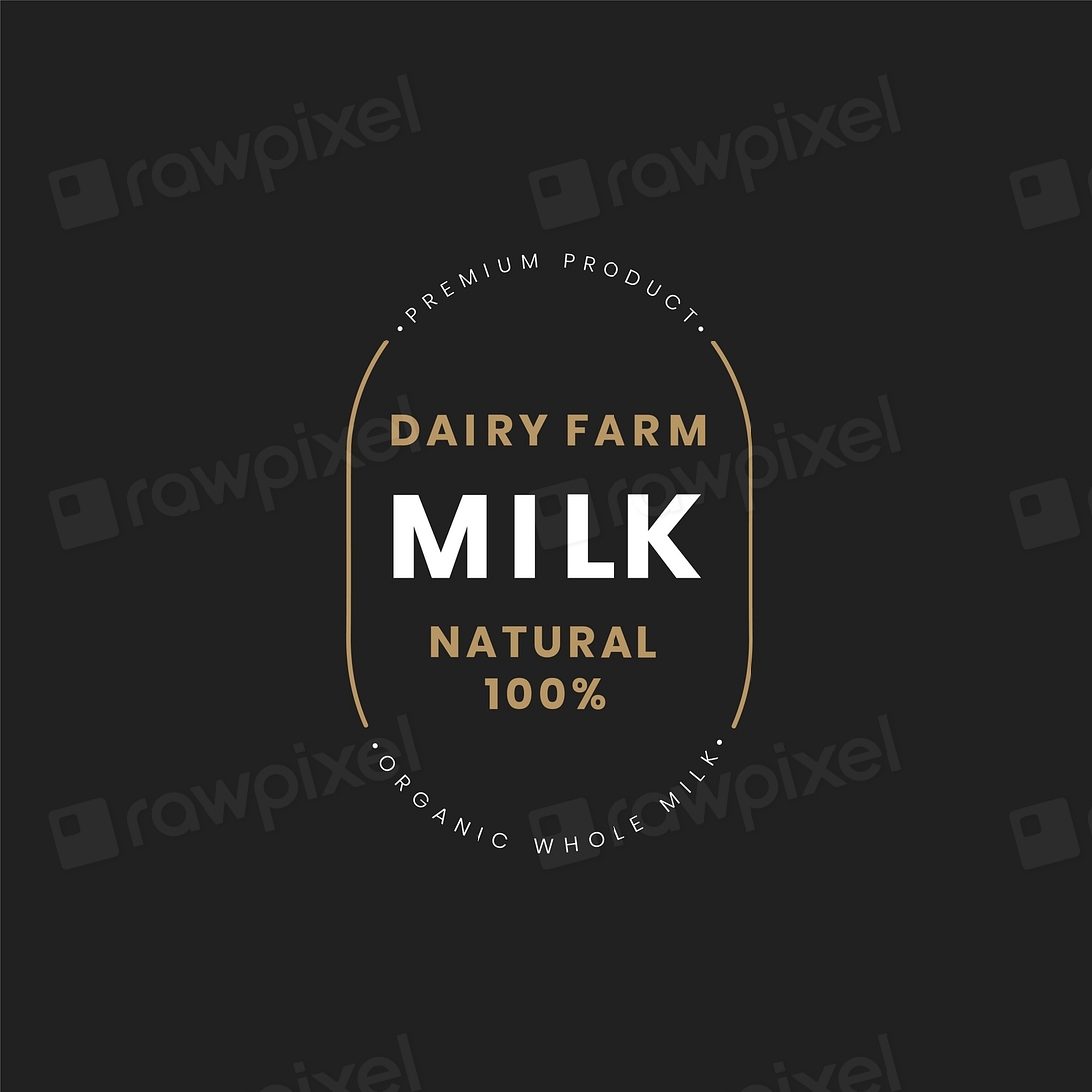 Dairy farm milk logo badge | Premium Vector - rawpixel