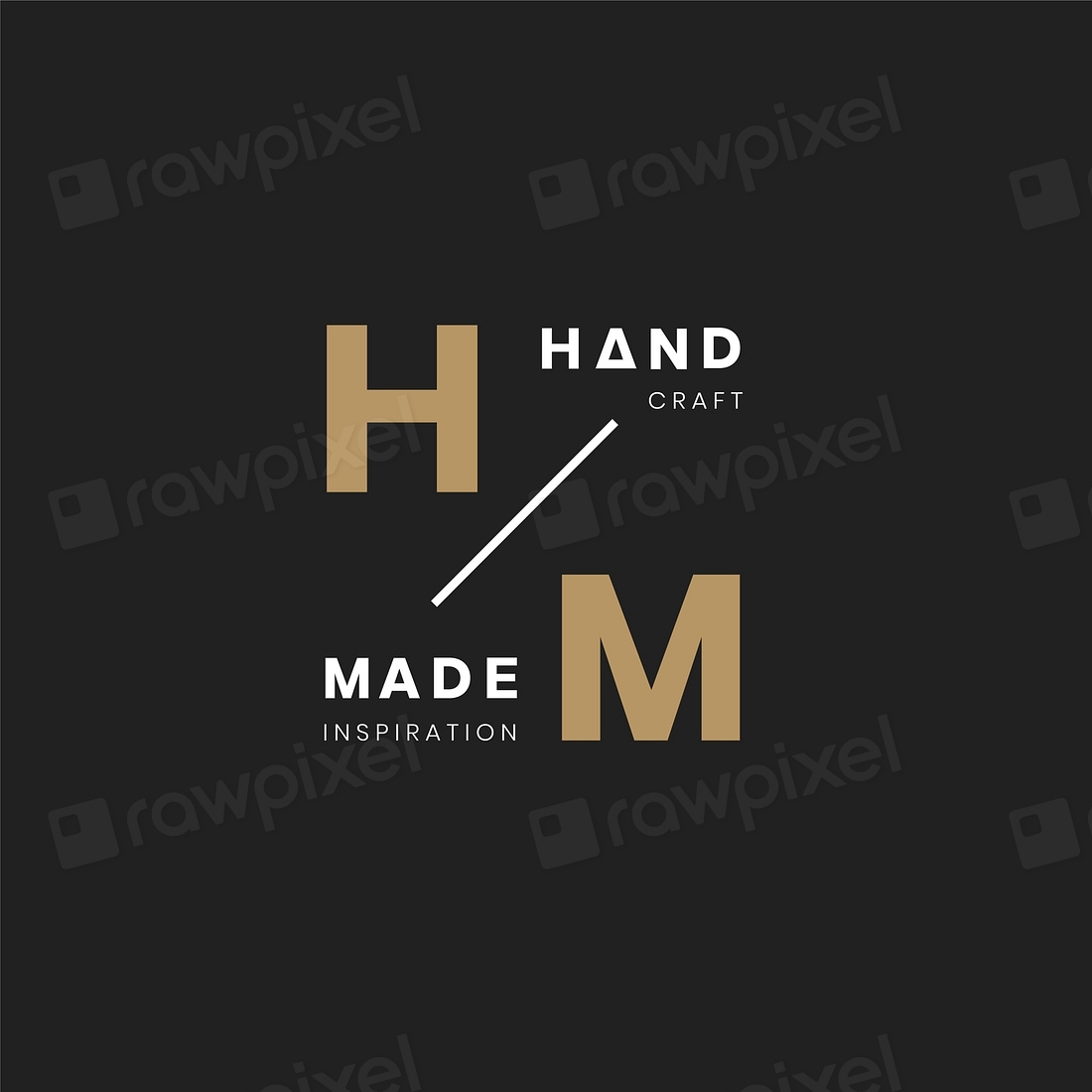 Handmade crafts logo badge design | Free Vector - rawpixel