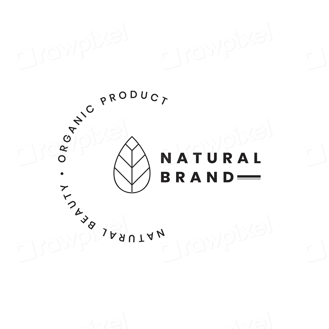 Natural brand logo badge design | Free Vector - rawpixel