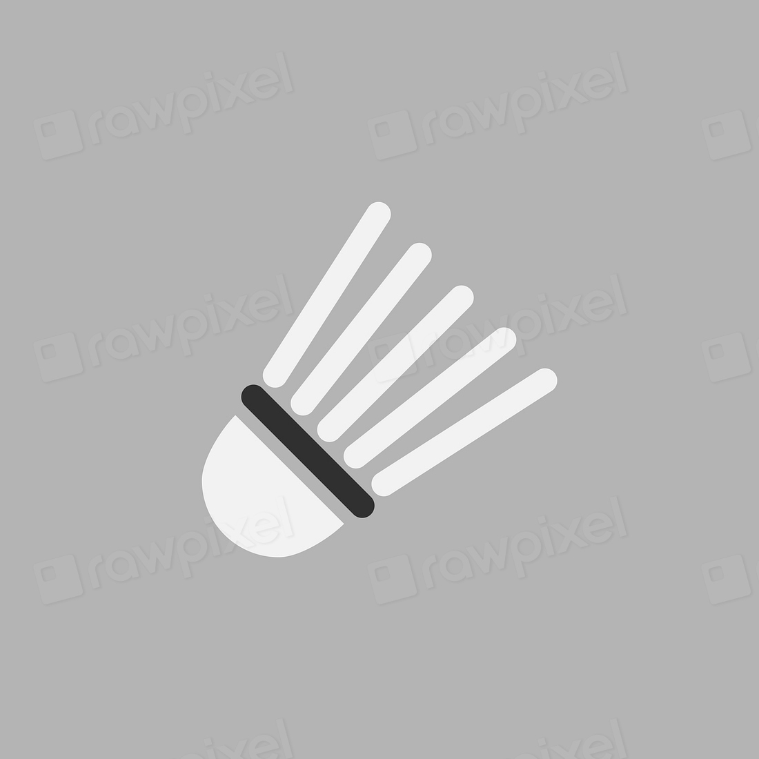 Illustration of shuttlecock icon | Premium Vector - rawpixel