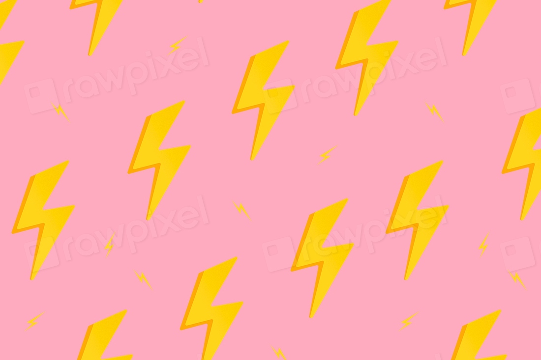 Pink pattern background wallpaper, lightning | Premium PSD - rawpixel