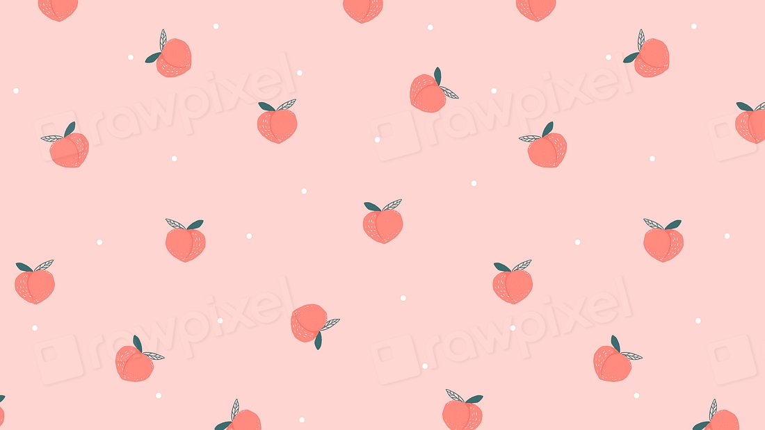 Peach computer wallpaper vector, cute | Premium Vector - rawpixel