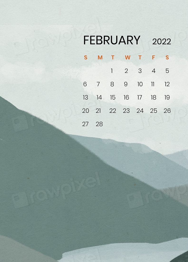 Mountain December monthly calendar iPhone | Premium PSD - rawpixel