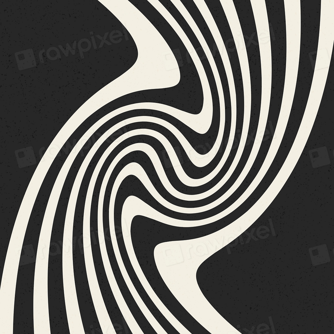 Psychedelic distortion black background design | Premium PSD - rawpixel