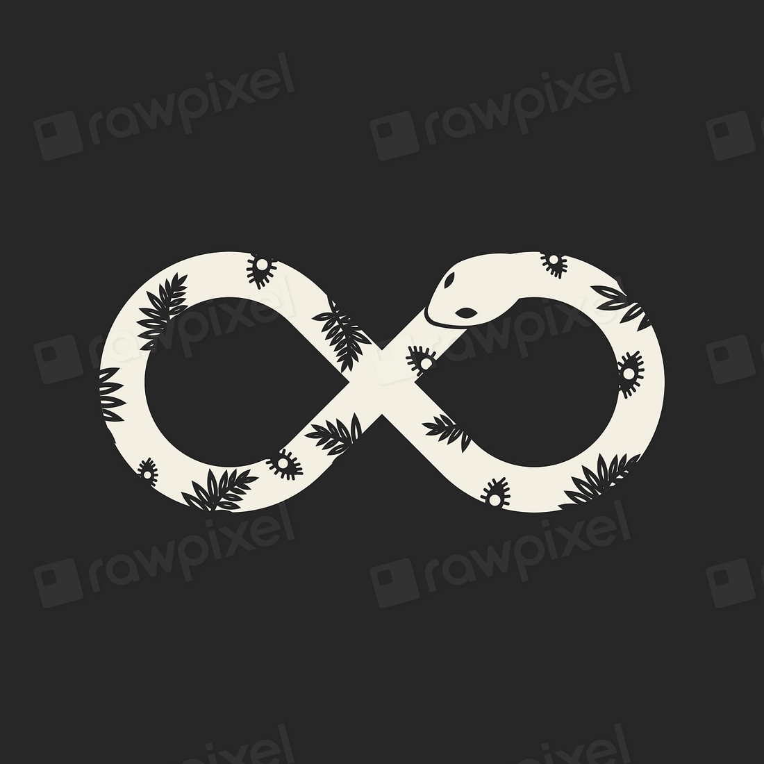 Occult infinity loop snake, graphic | Premium Photo - rawpixel
