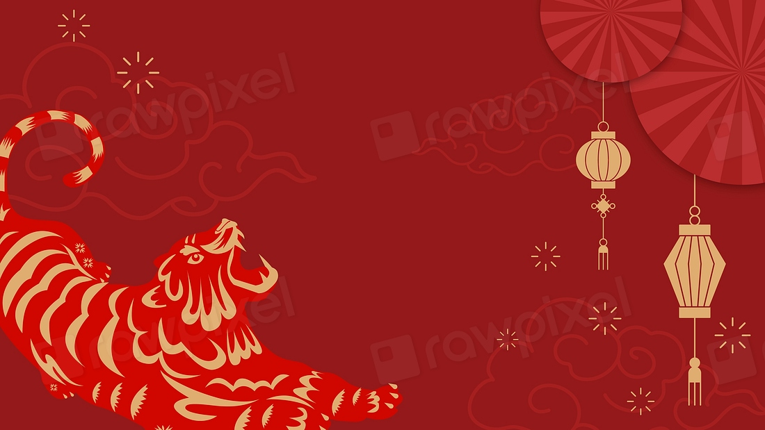 Red Chinese tiger HD wallpaper, | Premium Photo - rawpixel