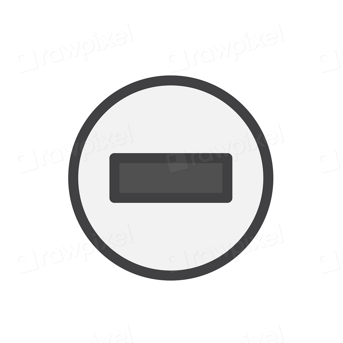 Flat illustration negative icon | Premium Vector - rawpixel