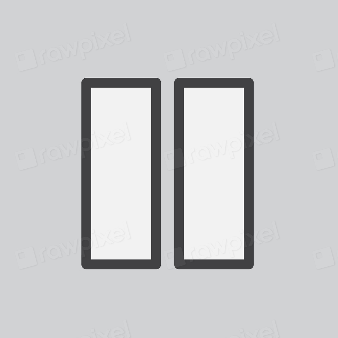 Flat illustration of pause button | Premium Vector - rawpixel