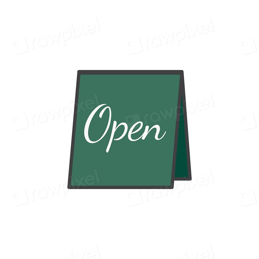 Illustration of open sign | Premium Vector - rawpixel