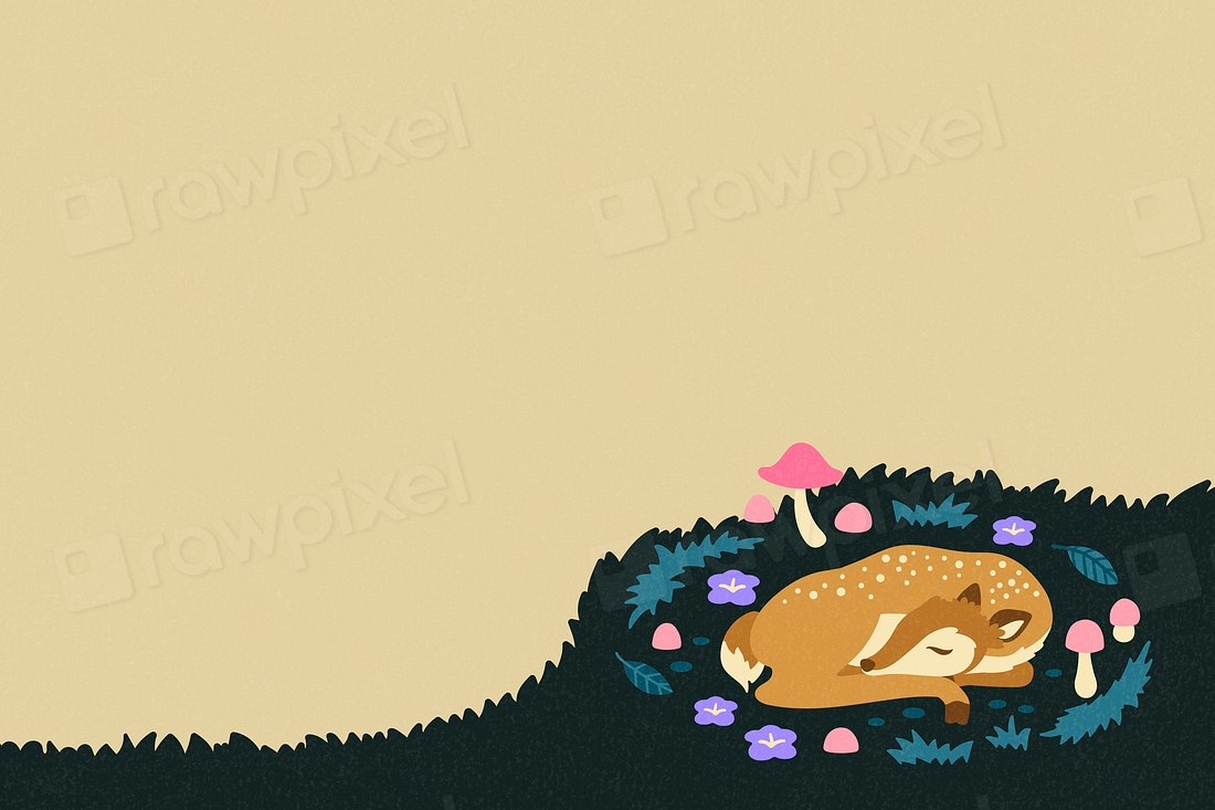 Deer border frame background, cute | Premium PSD - rawpixel