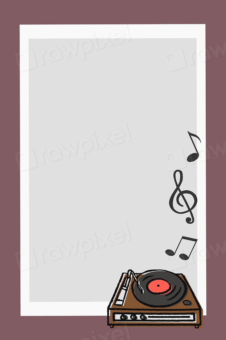 Record player frame background, music | Premium PSD - rawpixel