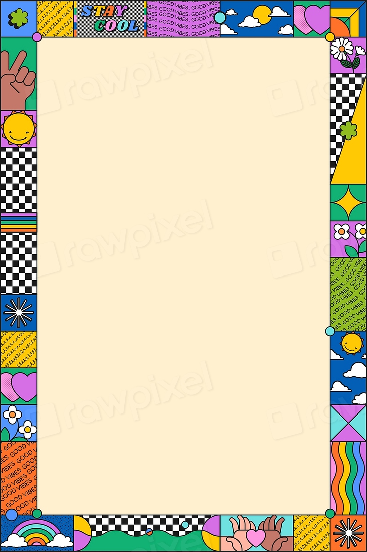 90s border frame background, cool | Premium Photo - rawpixel