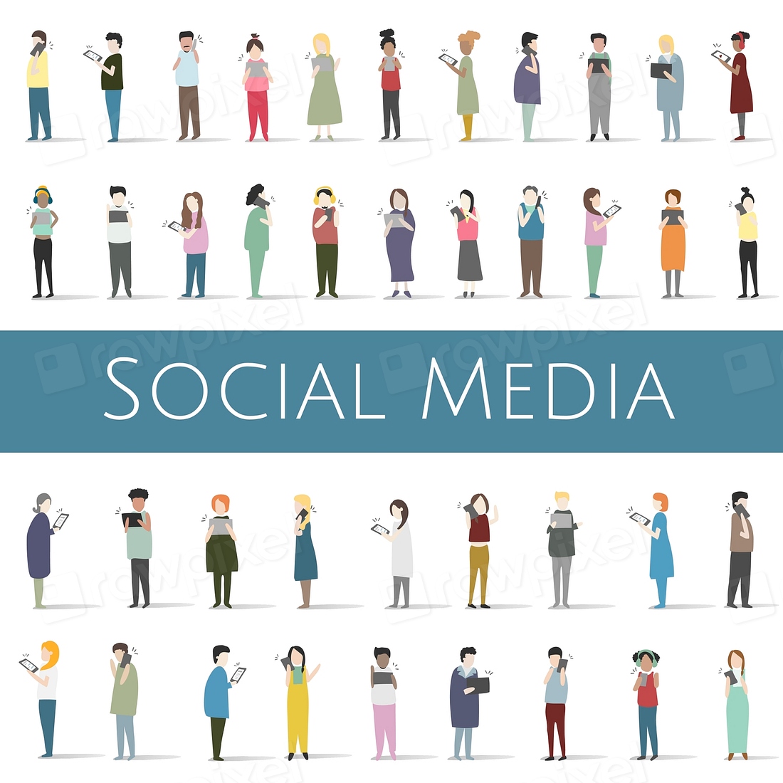 Vector set of illustrated people | Premium Vector - rawpixel