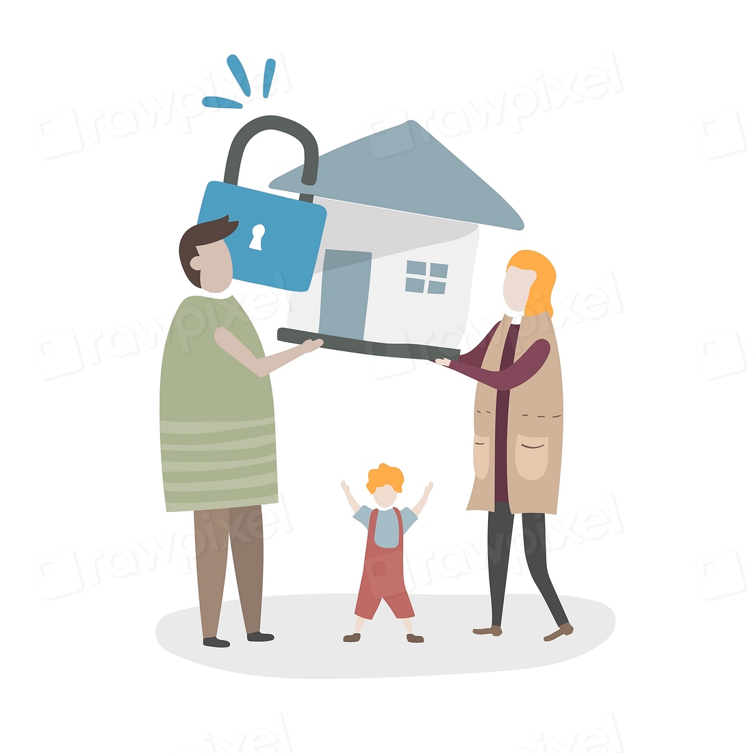 Home and family vector | Premium Vector Illustration - rawpixel