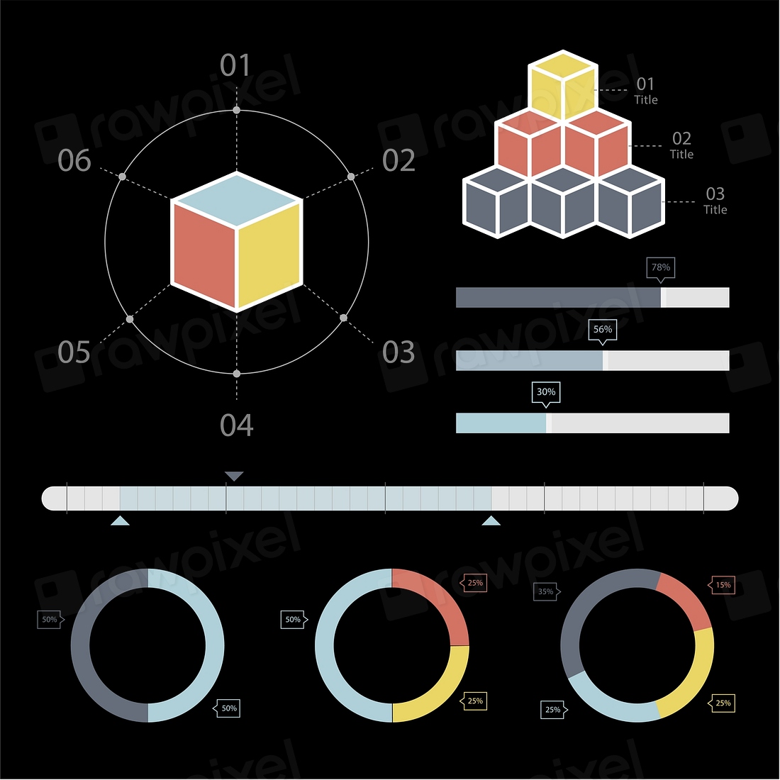 Set business graphs and charts | Premium Vector - rawpixel