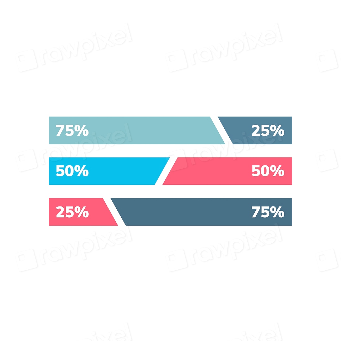 Percentage business bar chart vector | Premium Vector - rawpixel