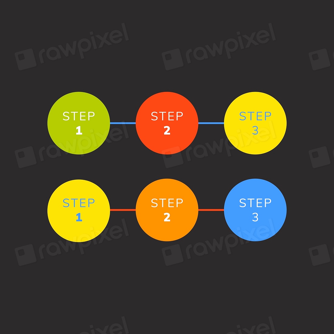 Numbered steps business infographic vector | Free Vector - rawpixel