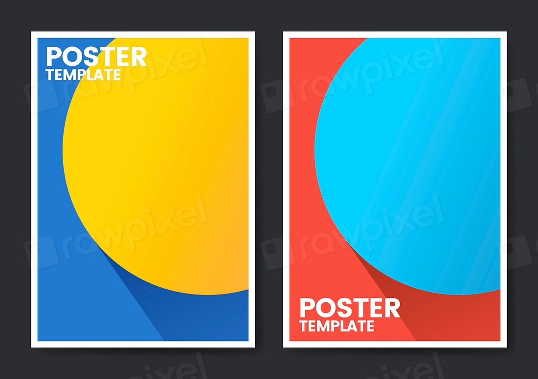 Pop color poster template design | Premium Vector - rawpixel