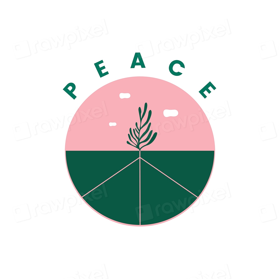 Peace on earth symbol illustration | Free Vector - rawpixel
