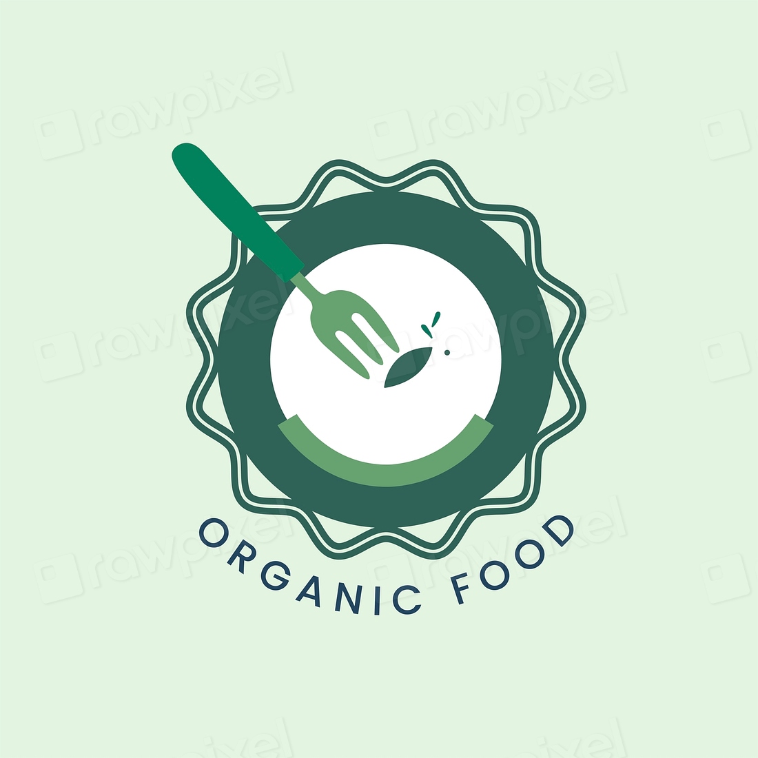 Organic and healthy food icon | Free Vector - rawpixel