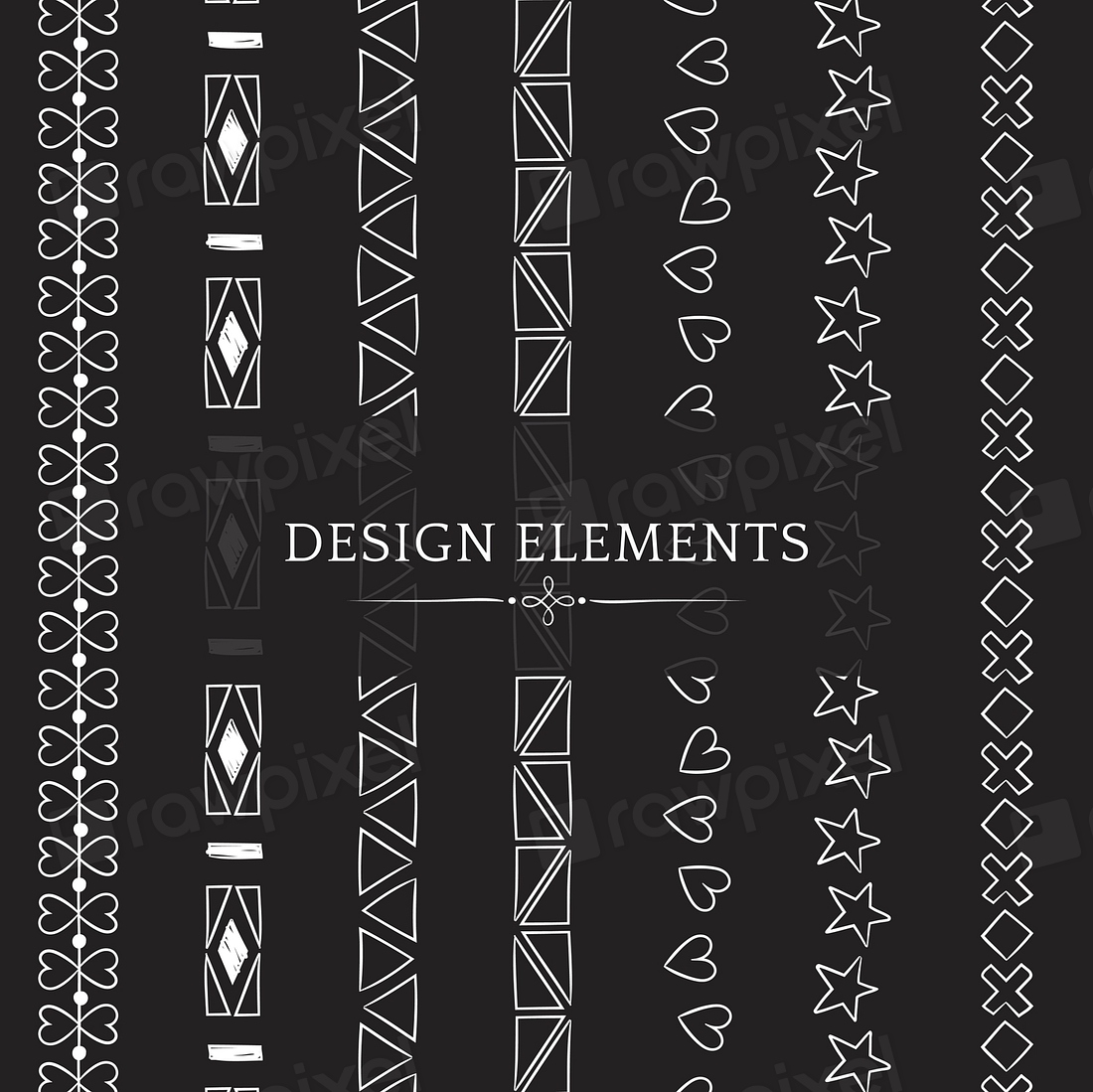 Divider line design elements vector | Premium Vector - rawpixel