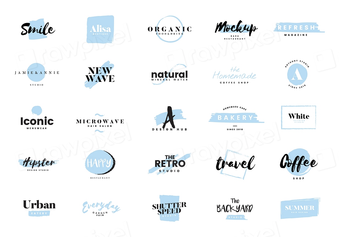 Collection logos and branding vector | Premium Vector - rawpixel