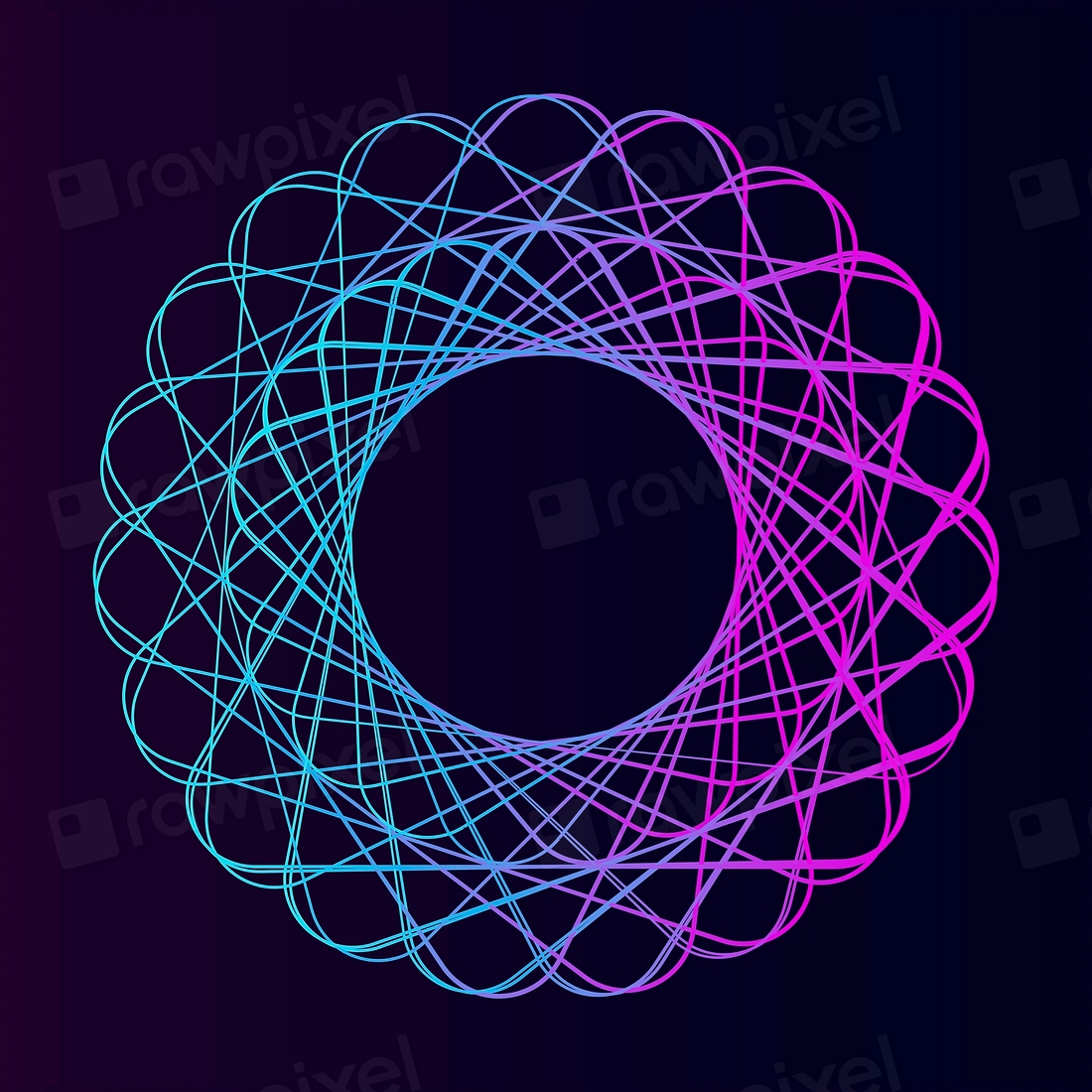 Abstract circular geometric element vector | Premium Vector - rawpixel