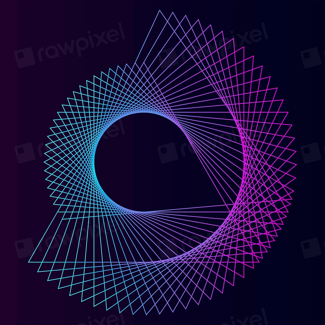 Abstract circular geometric element vector | Free Vector - rawpixel