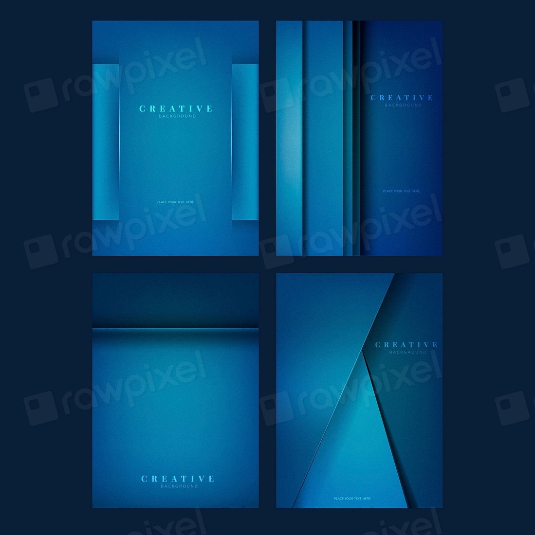Set creative background designs deep | Premium Vector - rawpixel