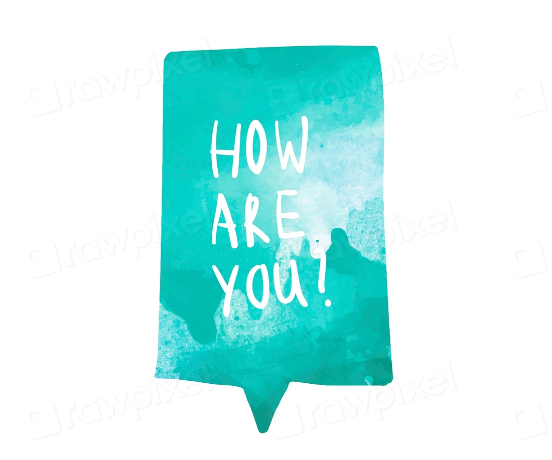 How are you written watercolor | Premium Vector - rawpixel
