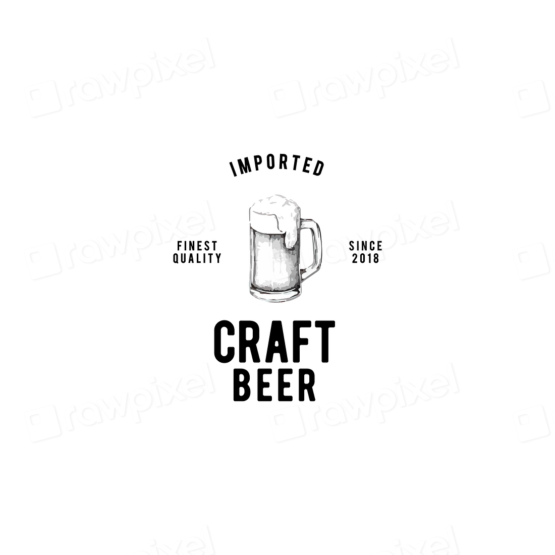 Craft beer logo design vector | Premium Vector - rawpixel