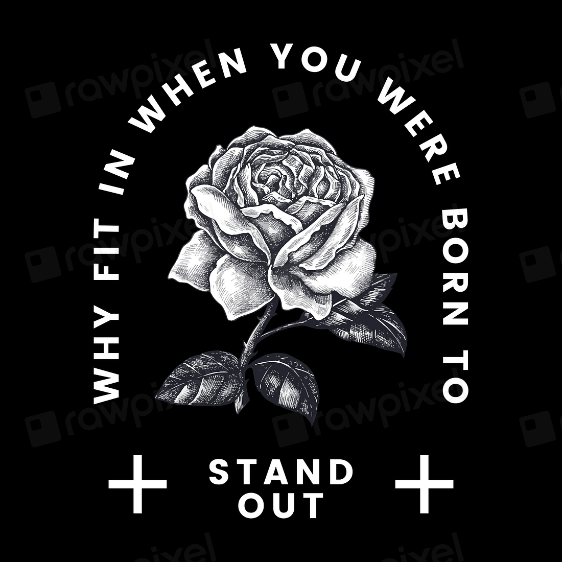 Stand rose logo design vector | Premium Vector - rawpixel