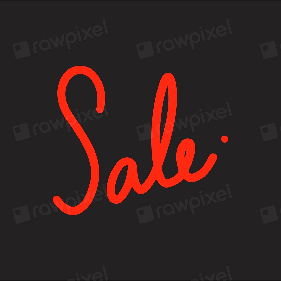 Sale typography vector in red | Free Vector - rawpixel