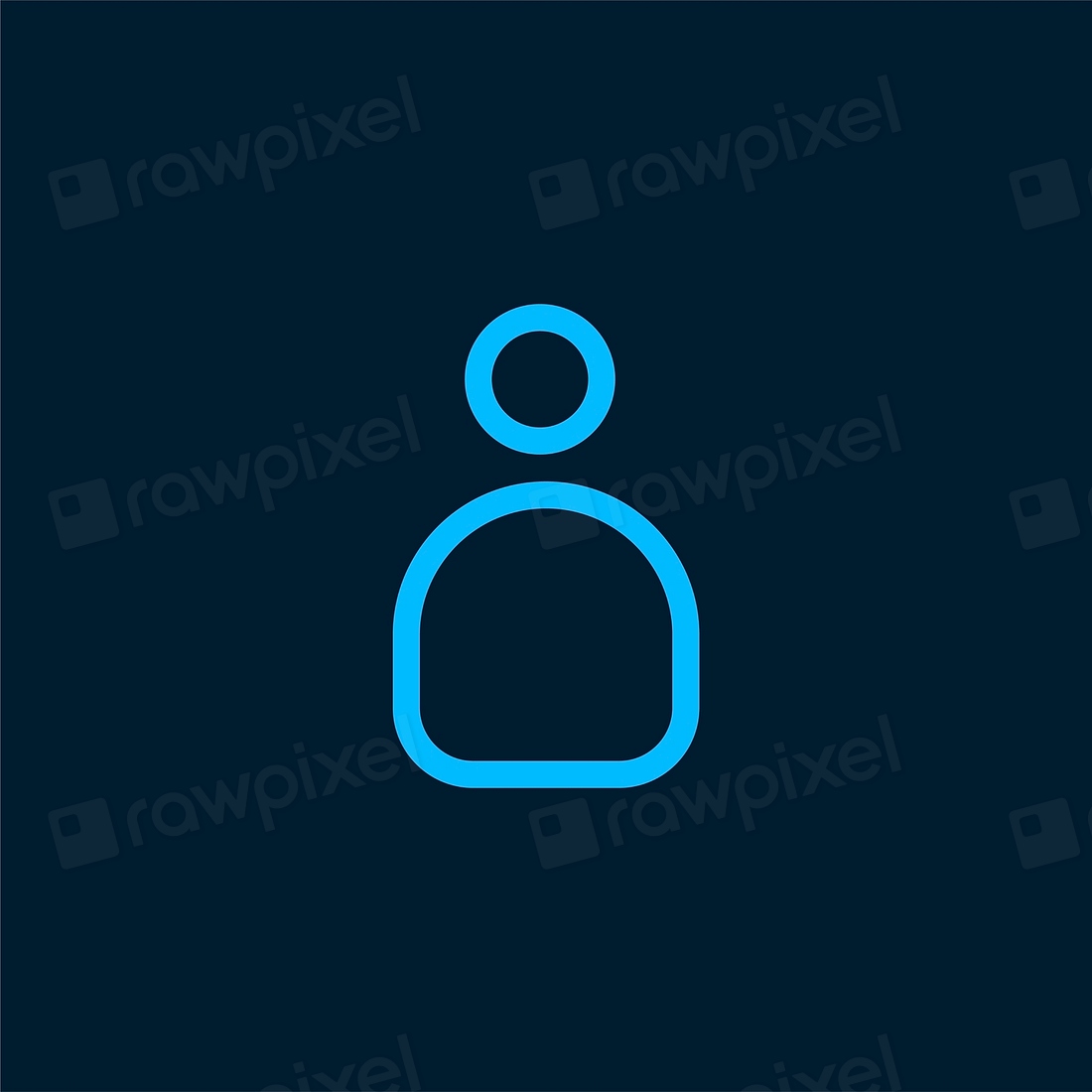 Blue avatar account symbol vector | Premium Vector - rawpixel