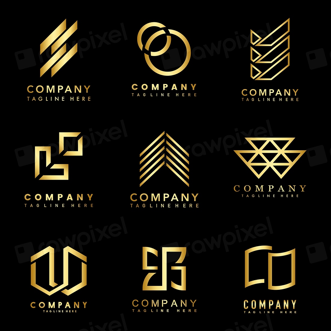 Set of company logo design | Premium Vector - rawpixel