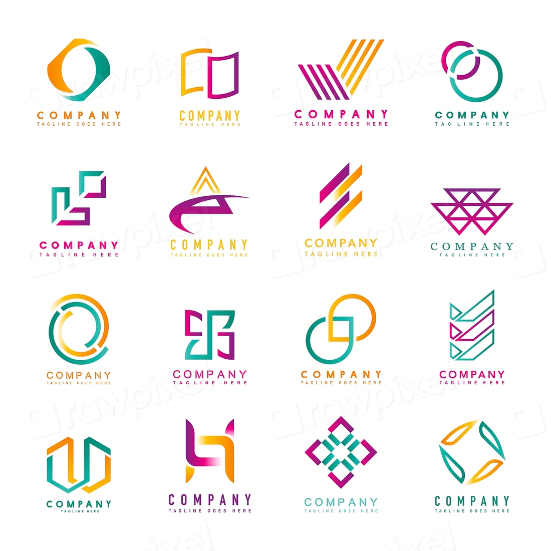 Set company logo design ideas | Premium Vector - rawpixel