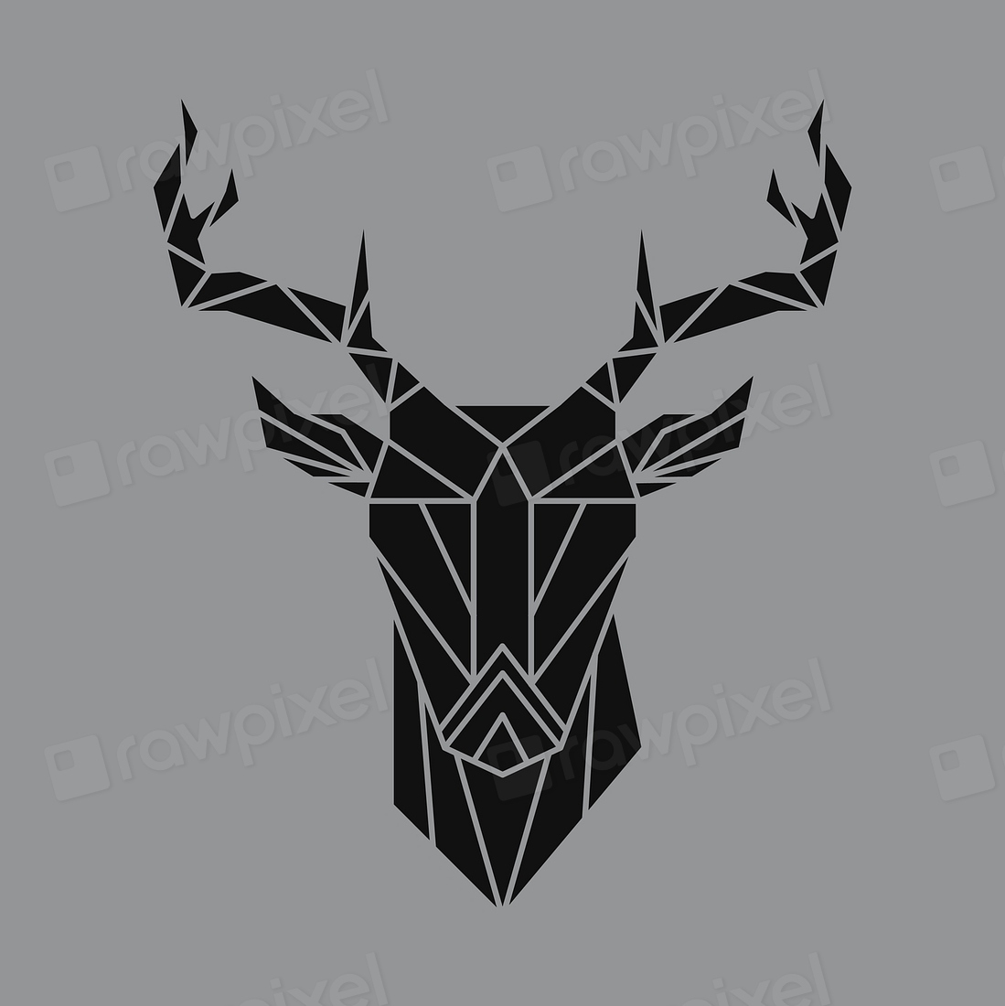 Linear illustration of a deer | Premium Vector - rawpixel