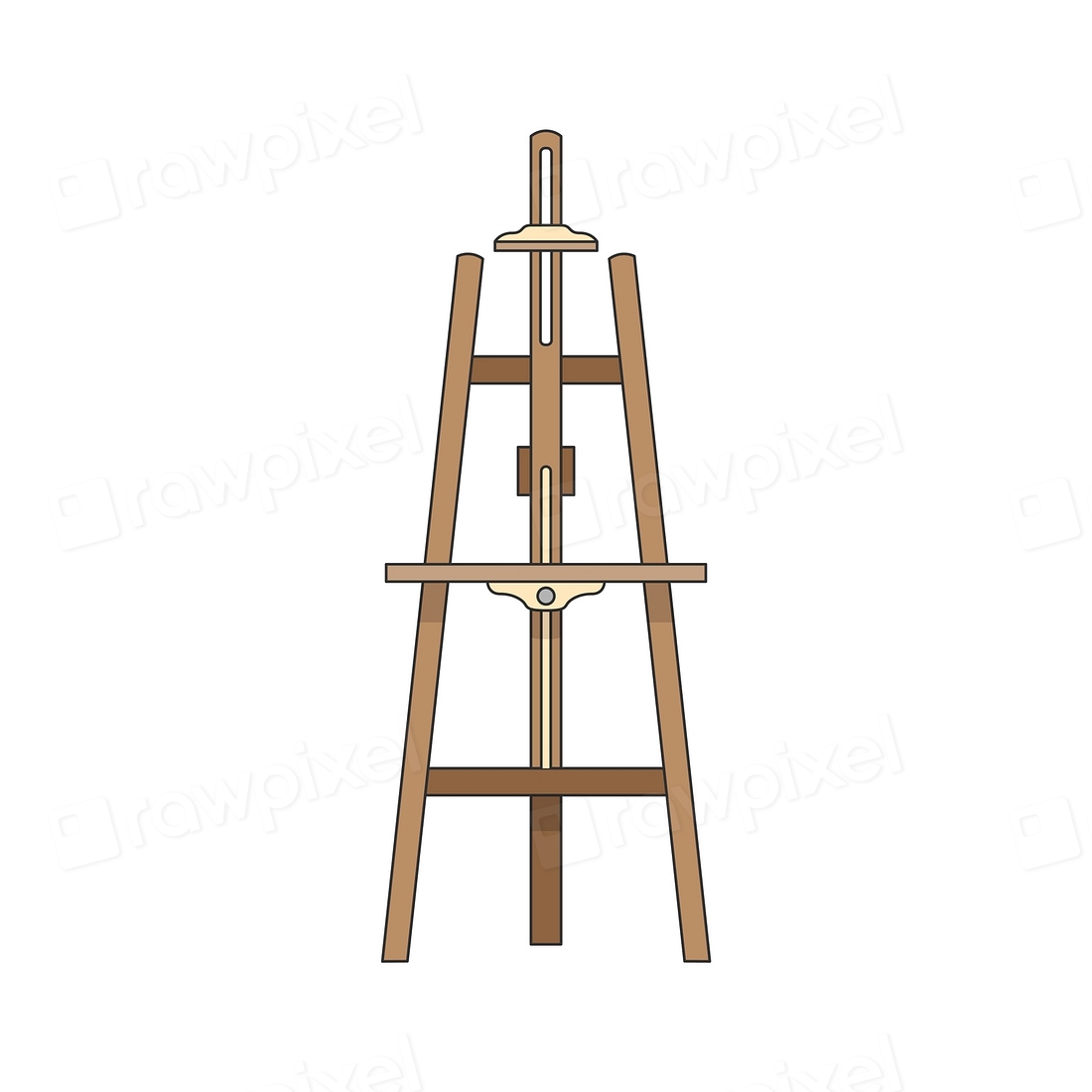 Canvas stand or an easel | Free Vector - rawpixel