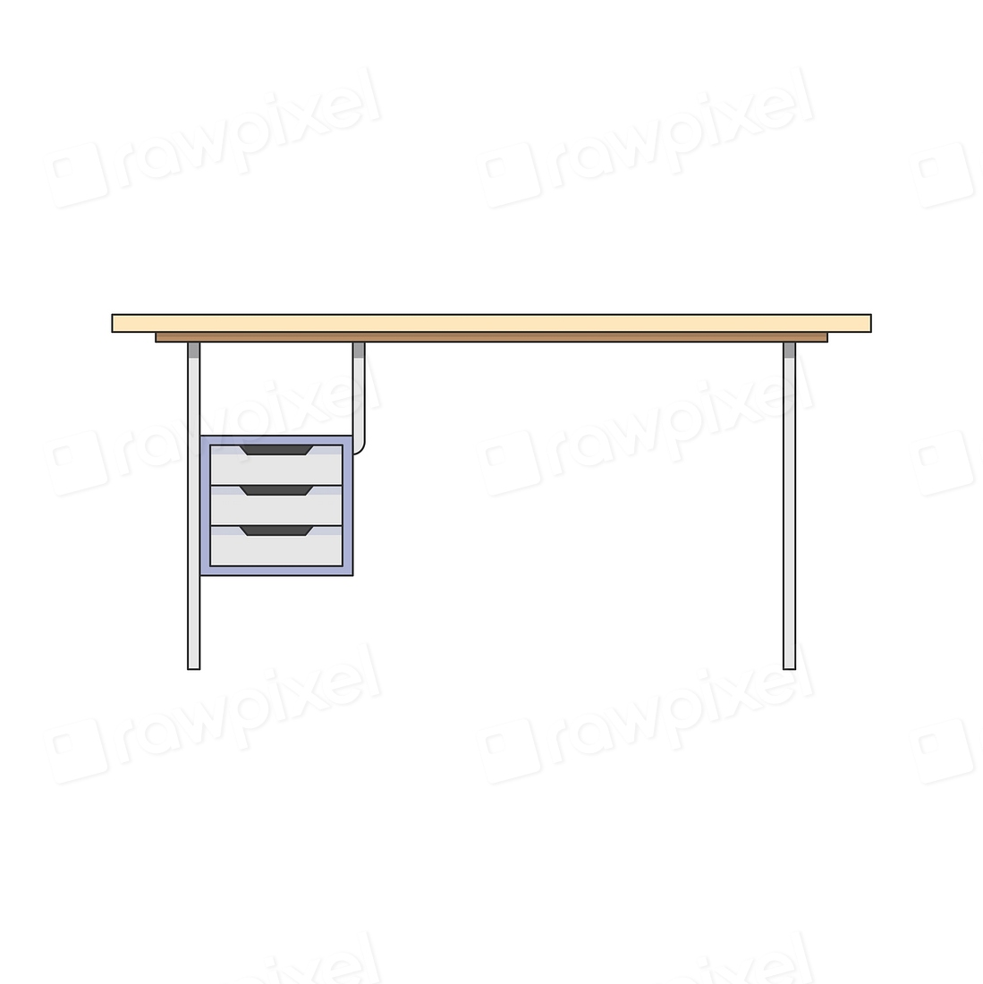 Illustration of an office table | Premium Vector - rawpixel