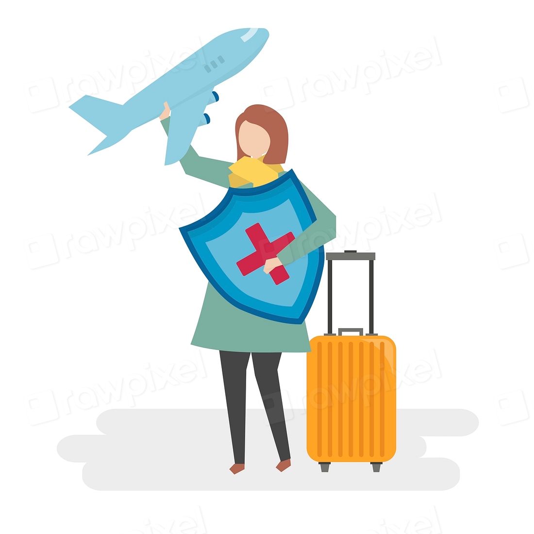 Illustration people travel insurance | Premium Vector - rawpixel