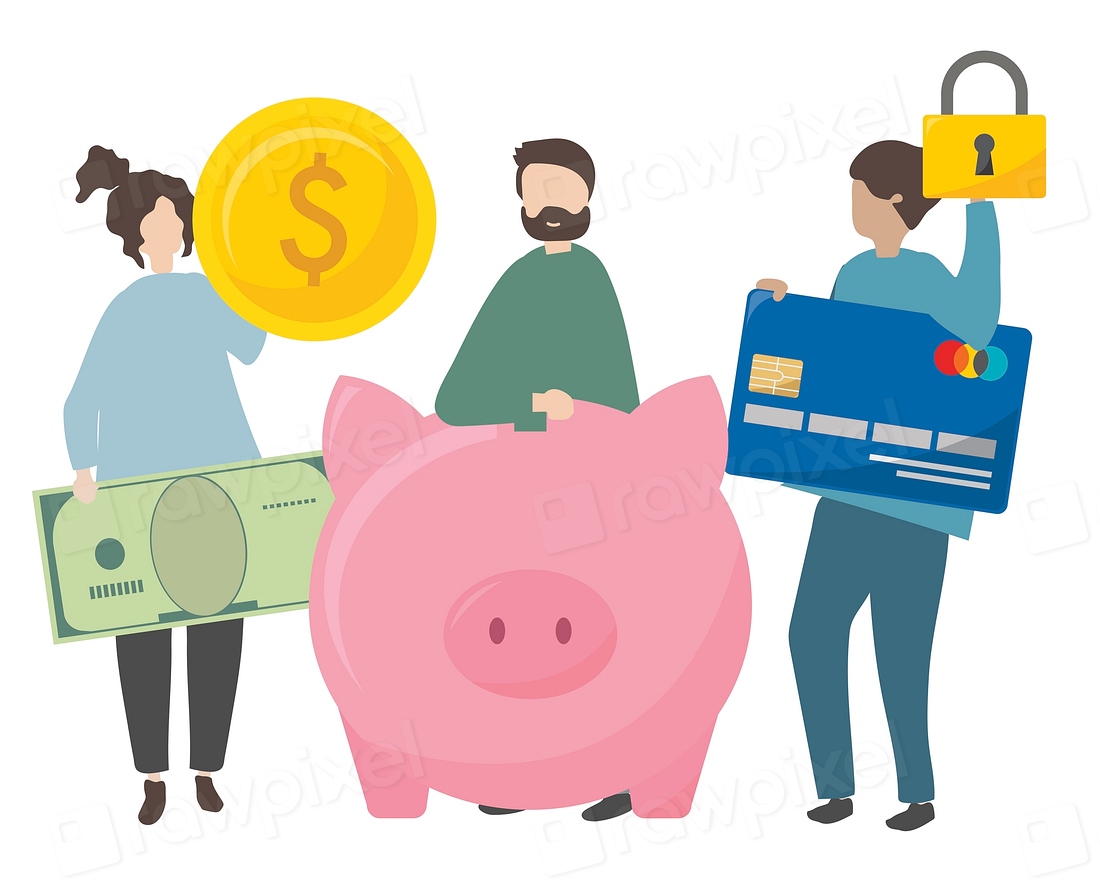 Illustration characters secured finance | Premium Vector - rawpixel