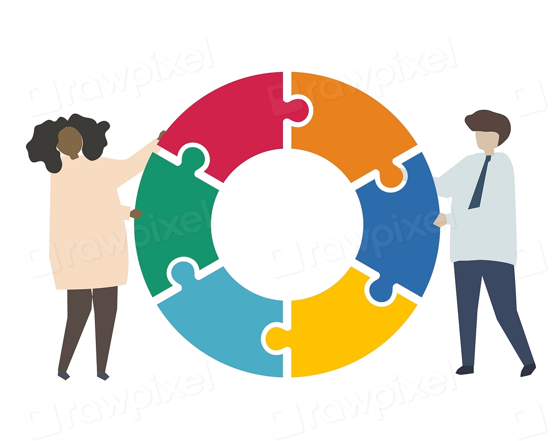 Teamwork connecting jigsaw puzzle piece | Premium Vector - rawpixel