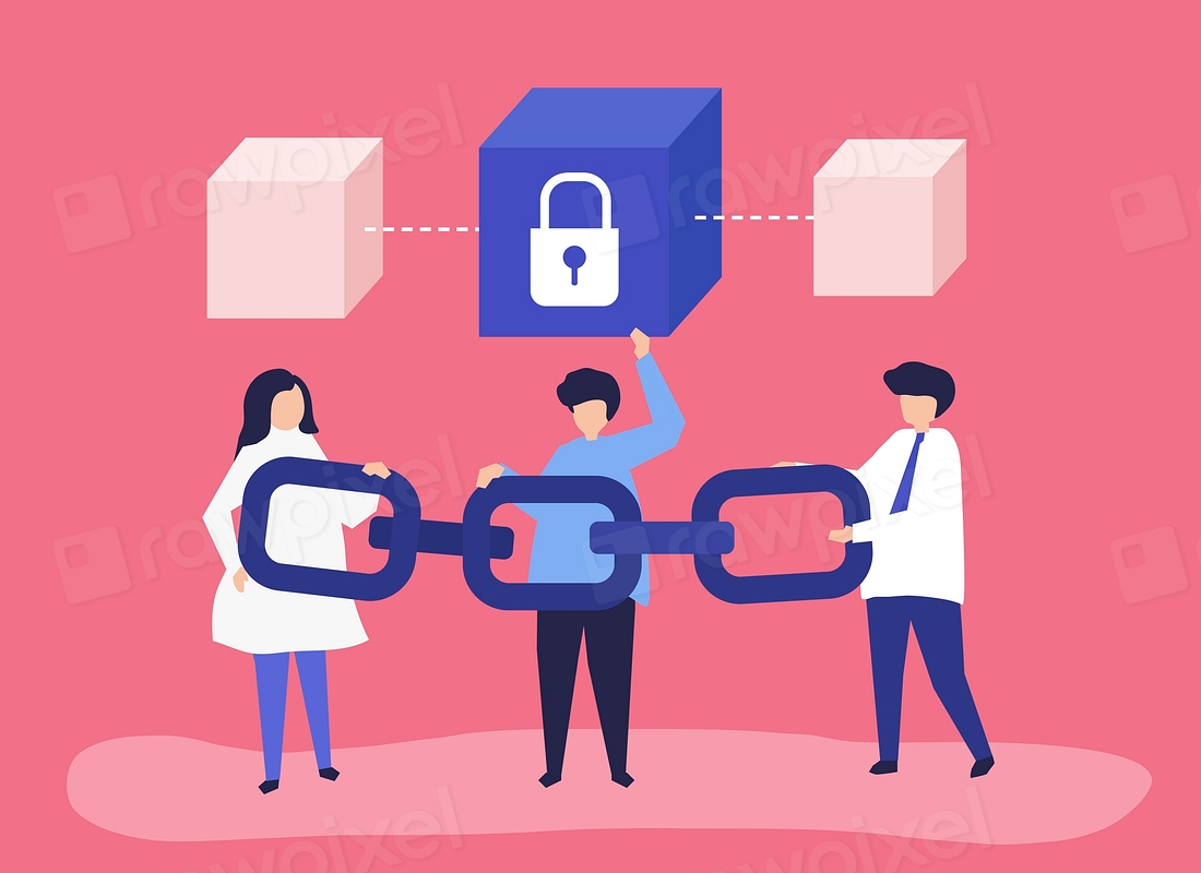 Security concept illustration people holding | Premium Vector - rawpixel