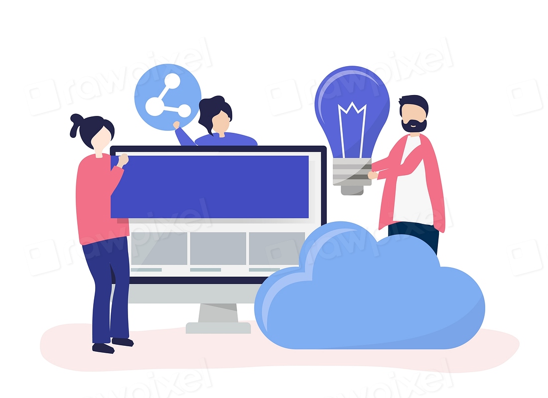 Character illustration people technology icons | Premium Vector - rawpixel