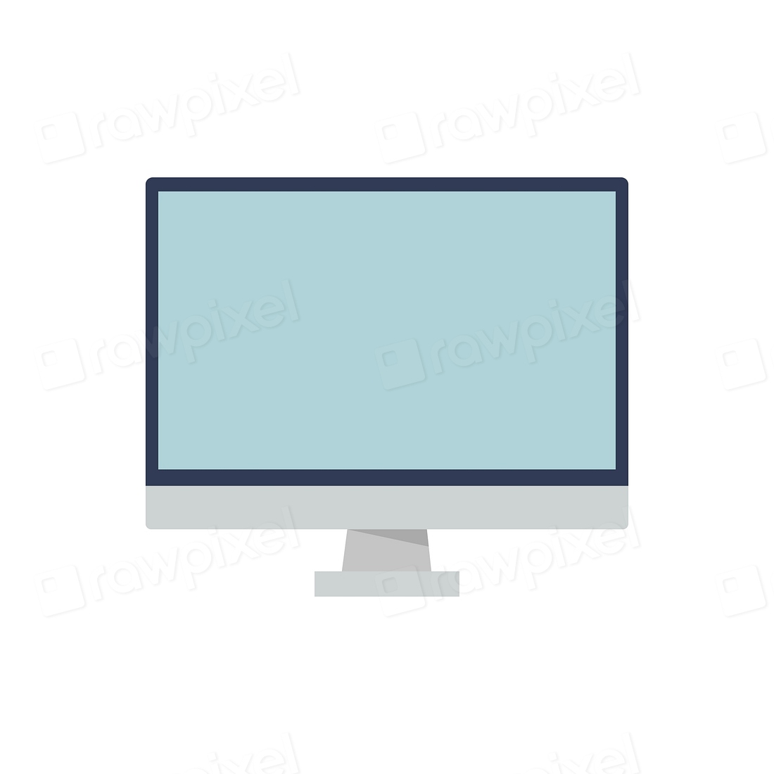 Blank screen computer monitor graphic | Premium Vector - rawpixel