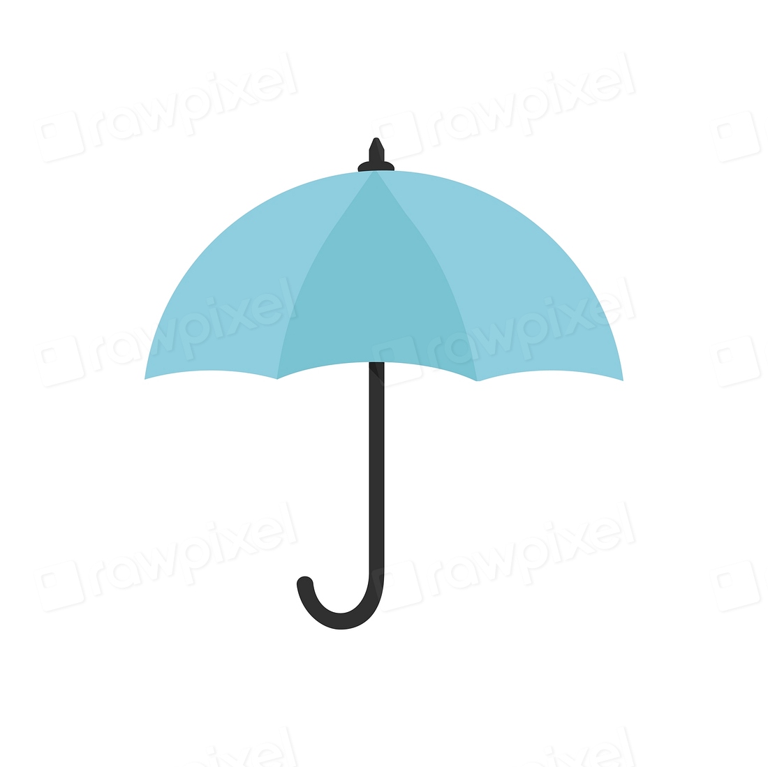 Blue umbrella icon isolated graphic | Premium Vector - rawpixel